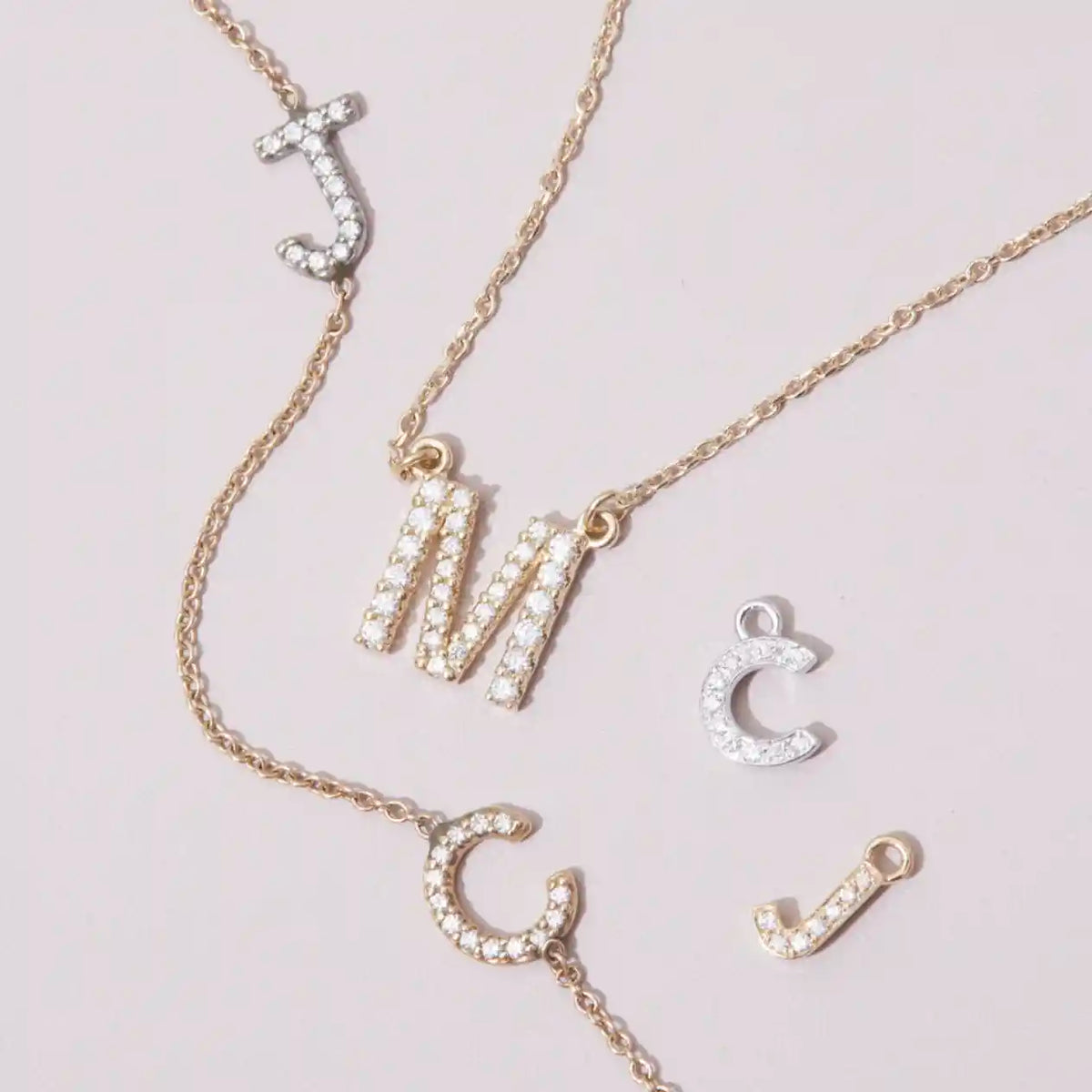Initial Jewelry | Gold & Silver Letter Necklaces, Charms & Bracelets